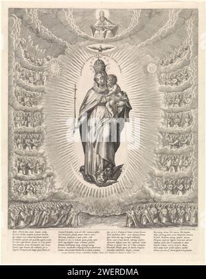 Glorification of the Virgin Mary with the Christ Child, The Virgin Mary ...