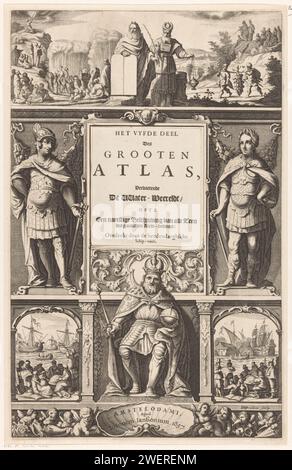 Title print with Moses and Aaron, Daniël van den Bremden, 1693 - 1717 ...