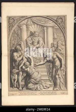 Relief with the judgment of Solomon in the four -shears of the Town ...