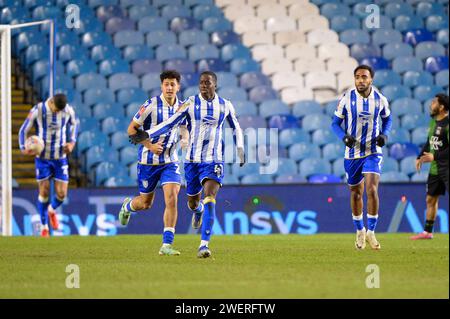 Djeidi Gassama of Sheffield Wednesday celebrates his goal during the ...