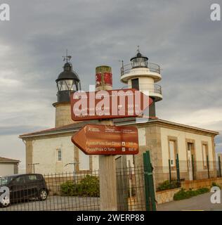 San Cibrao lighthouse, Cervo, Spain ; 10 10 2023 : a view of two ...