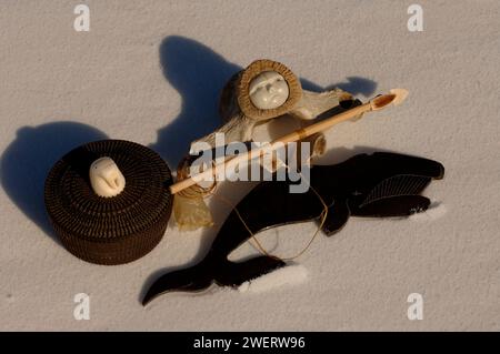 native inupiat crafts made from marine animals include whale bone and ...