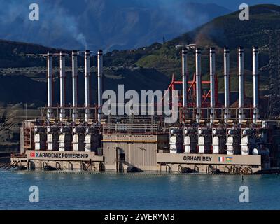 Mining Industry / Floating Powership Orhan Bey in the Port of Noumea ...