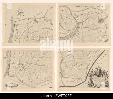 Map of the Ring of Putten, consisting of four parts, designed by the ...