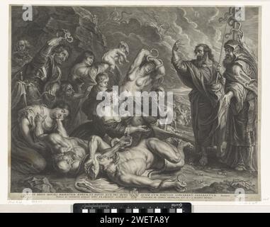 Peter Paul Rubens, Moses and the Brazen Serpent, painting in oil on ...