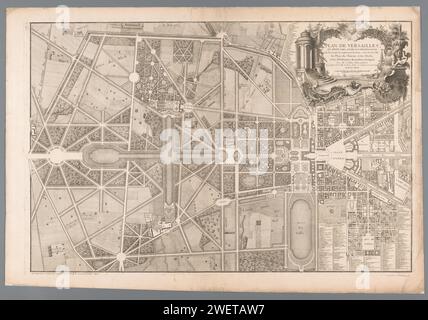 Versailles, Garden Plan Stock Photo - Alamy