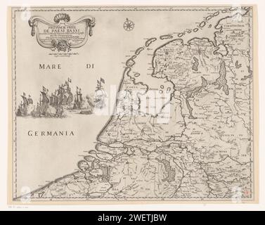 Map of the Republic of the Seven United Netherlands, Caspar Specht ...