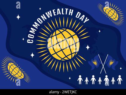 Commonwealth Day Vector Illustration on 24 may of Helps Guide ...