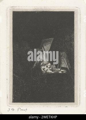 Artist in his studio, Jacobus Ludovicus Cornet, 1825 - 1882 print paper ...