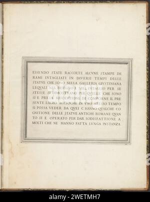 Stone relief with text, 1636 - 1647 print Stone relief with text in ...