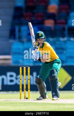 South Africa's captain Laura Wolvaardt, left, celebrates her fifty runs ...