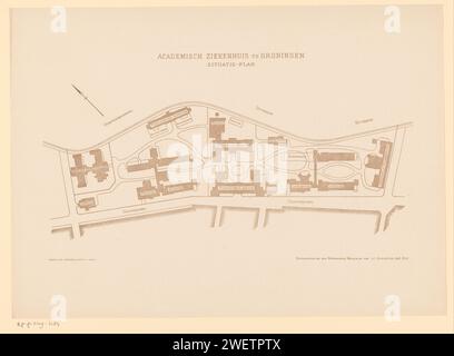 Map of the Academic Hospital in Groningen, Academic Hospital in ...