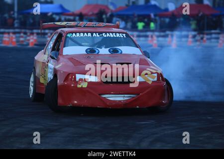 Baghdad, Iraq. 26th Jan, 2024. A car pictured during a motorsport ...