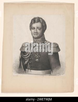 Portrait of Andries Jan Jacob des Tombe, The sitter wears a military ...