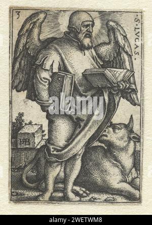 Lucas de Evangelist in his painter's studio, Jaspar de Isaac, 1564 ...