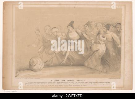 Cartoon with Prime Minister Robert Peel and Daniel O'Connell, John ...