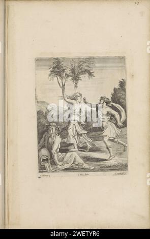 Apollo en Daphne, print When the Nymph Daphne was chased by Apollo, who ...