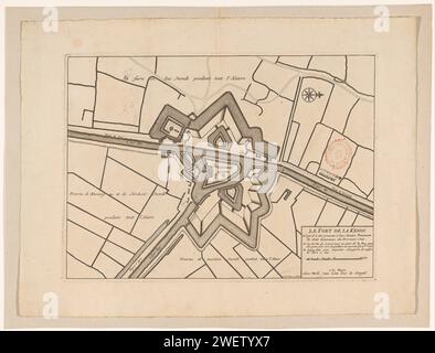 Forty plan of Fort Knokke, 1712, Anonymous, 1712 - 1732 print Forty ...