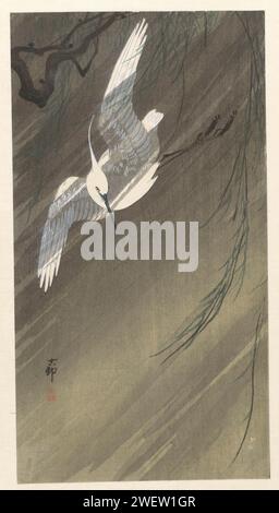 Ohara Koson – Egret in a Storm (Sagi ni Arashi) | Archium Stock Photo ...