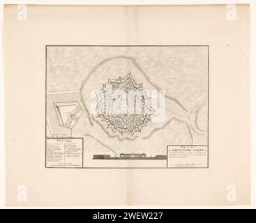 Map of Philippeville, 1710, 1710 Map of Philippeville, 1710. At the ...