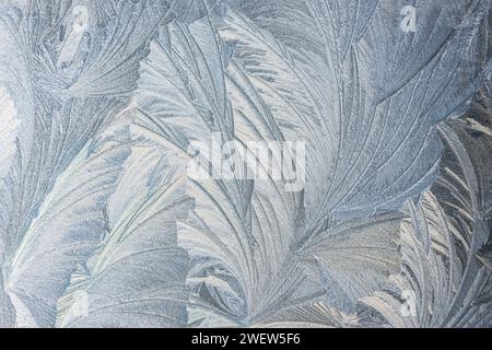 Ice flowers on windows Stock Photo - Alamy