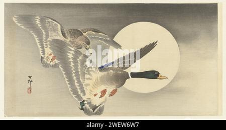 Ohara Koson – Two Wild Ducks in Water (Koppel wilde eenden in het water ...