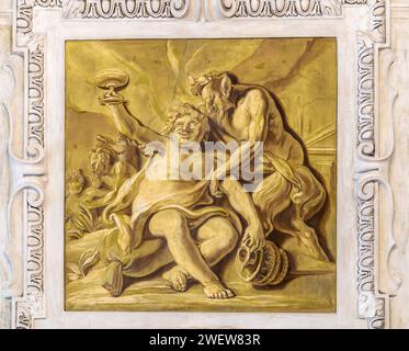Rococo frescoes by italian painter Karl Henrici ( 1737-1823) at Menz ...