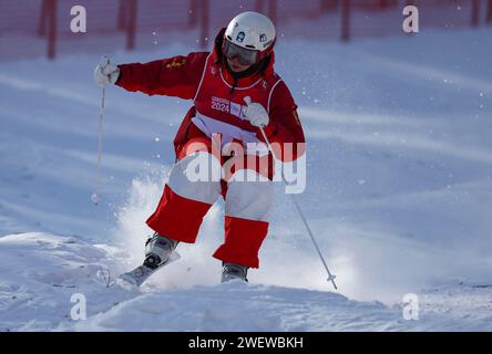Jeongseon, South Korea. 27th Jan, 2024. Gold medalist Elizabeth Lemley ...