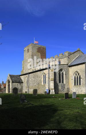 View of All Saints Church, Morston village, North Norfolk Coast ...