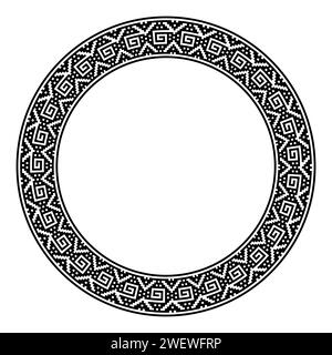 Inca stepped spiral motif. Stepped fret symbol. Squares forming a ...