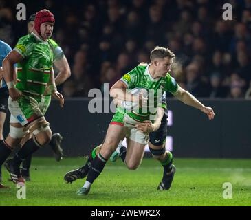 Leicester Tigers Tom Whiteley in action during the Leicester Tigers vs ...