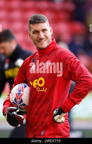 Sheffield United goalkeeper Ivo Grbic during the Premier League match ...