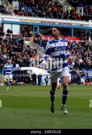 Harvey Knibbs (7 Reading) celebrates after scoring teams first goal ...