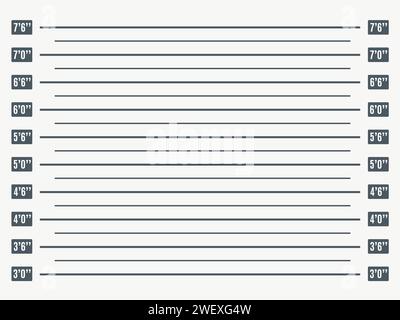 Mugshot photo template. Law enforcement, jail booking photography ...