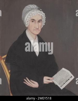 Ammi Phillips - Mrs. Reuben Allerton (Lois Atherton Stock Photo - Alamy