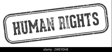 human rights stamp. human rights rectangular stamp isolated on white ...