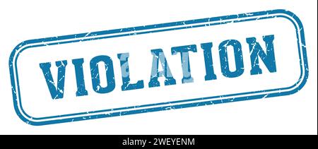 violation stamp. violation rectangular stamp isolated on white ...