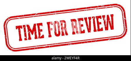time for review stamp. time for review rectangular stamp isolated on ...