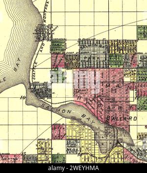 Seattle - Ballard map Stock Photo - Alamy