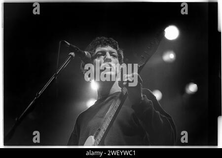 JOHN POWER, CAST, 1996: A young John Power of rock band Cast touring ...