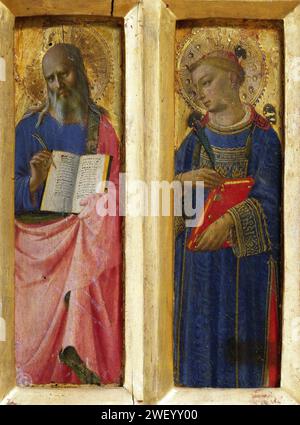 Angelico - Perugia Altarpiece – St John the Baptist and St Chatherine ...