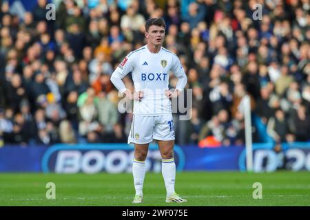 Jamie Shackleton of Leeds United during The FA Cup Third Round between ...