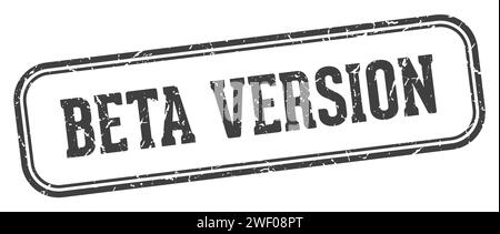 beta stamp. beta rectangular stamp isolated on white background Stock ...