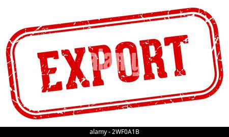 export stamp. export rectangular stamp isolated on white background ...