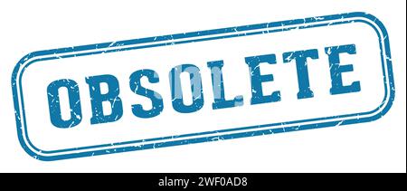 obsolete stamp. obsolete rectangular stamp isolated on white background ...