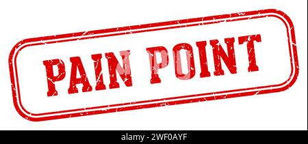 pain point stamp. pain point rectangular stamp isolated on white ...