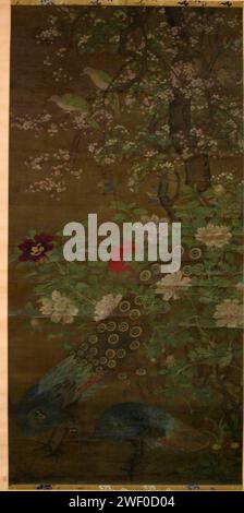 Anonymous - Flowers with Birds Stock Photo - Alamy