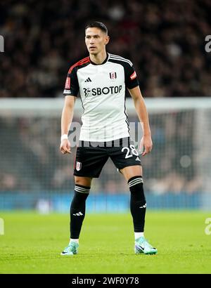 Fulham's Sasa Lukic during the Emirates FA Cup third round match at ...