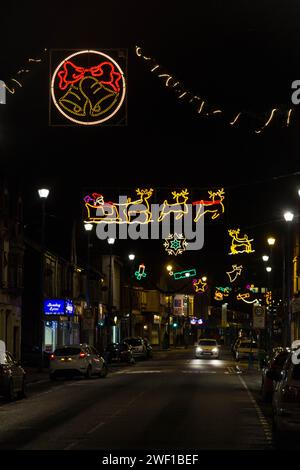 Port Talbot Town Christmas Lights - 2011 Stock Photo - Alamy