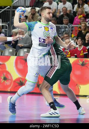 Aleks VLAH of Slovenia during the Men's EHF Euro 2024, Placement match ...